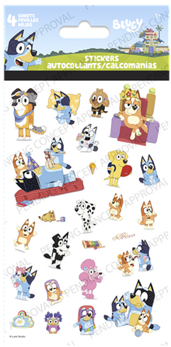 Bluey Stickers - 4 Sheets – The Children's Treehouse