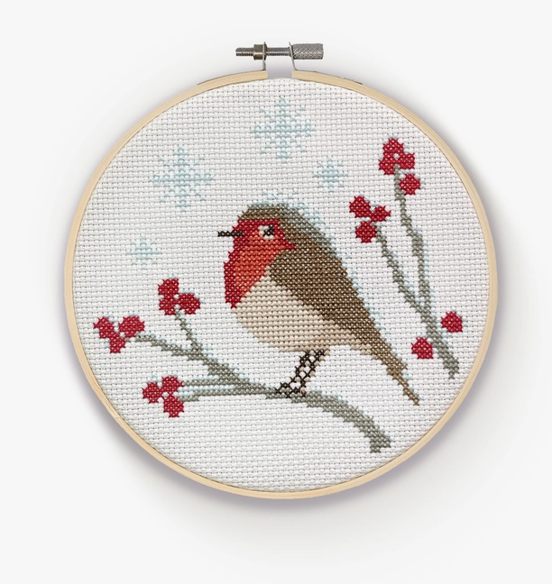 Snowy Robin Cross Stitch Craft Kit – The Children's Treehouse