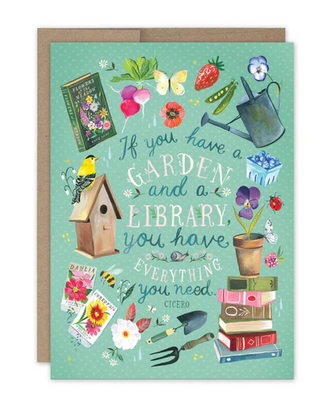 Garden and Library Birthday Card – The Children's Treehouse