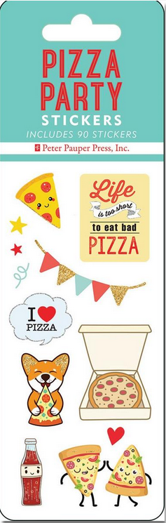 Pizza Party Stickers - 6 Sheets – The Children's Treehouse