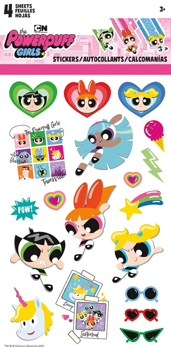 The Powerpuff Girls Stickers - 4 Sheets – The Children's Treehouse