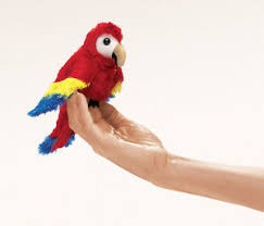 Mini Scarlet Macaw Finger Puppet – The Children's Treehouse