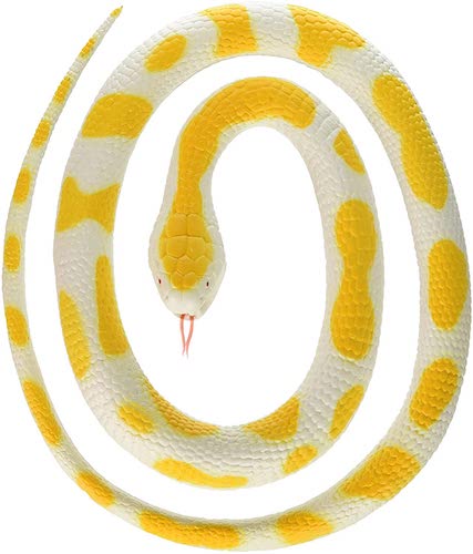 Rubber Snake 46" Albino Python – The Children's Treehouse